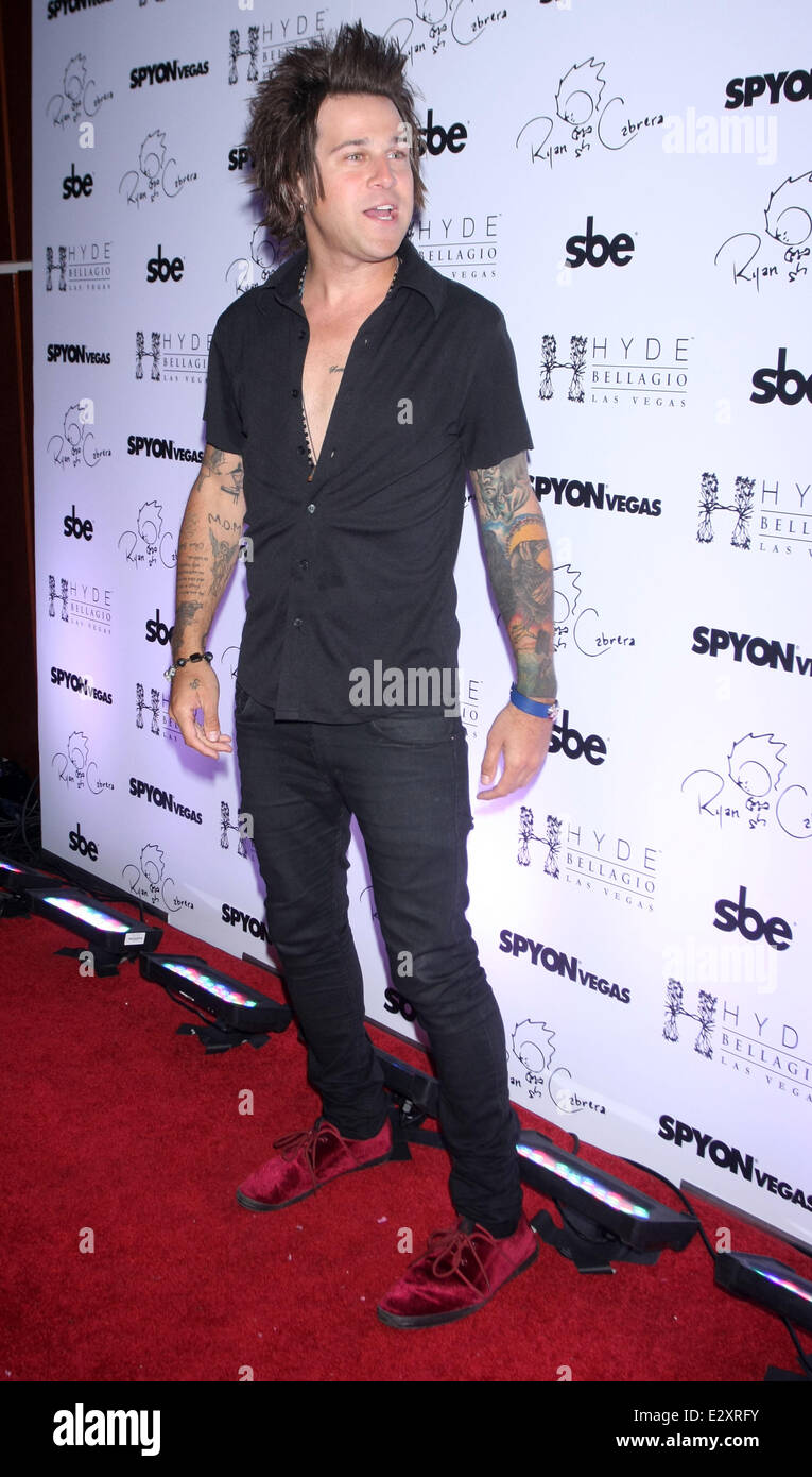 Ryan Cabrera arrives at Hyde Bellagio Las Vegas for a special live ...