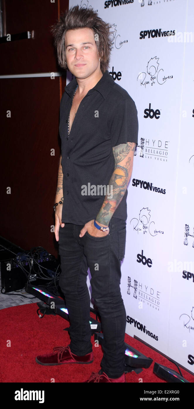 Ryan Cabrera arrives at Hyde Bellagio Las Vegas for a special live ...