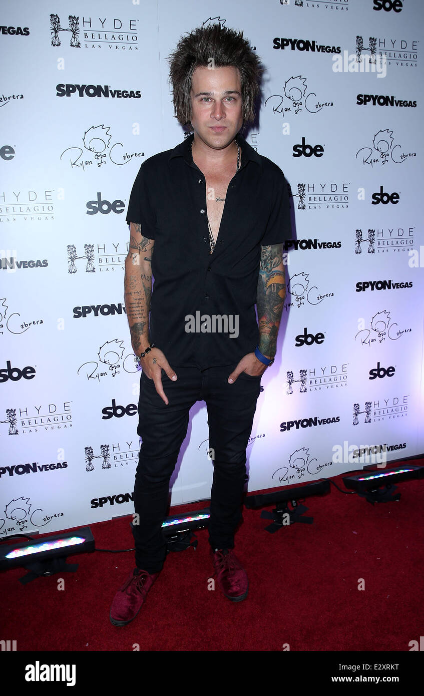 Ryan Cabrera arrives at Hyde Bellagio Las Vegas for a special live ...