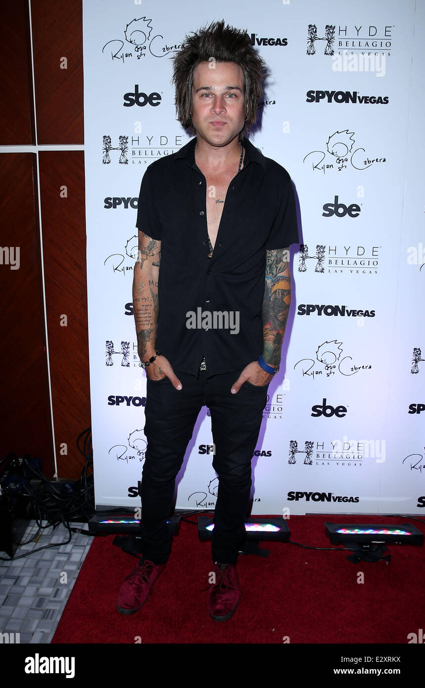Ryan Cabrera arrives at Hyde Bellagio Las Vegas for a special live ...