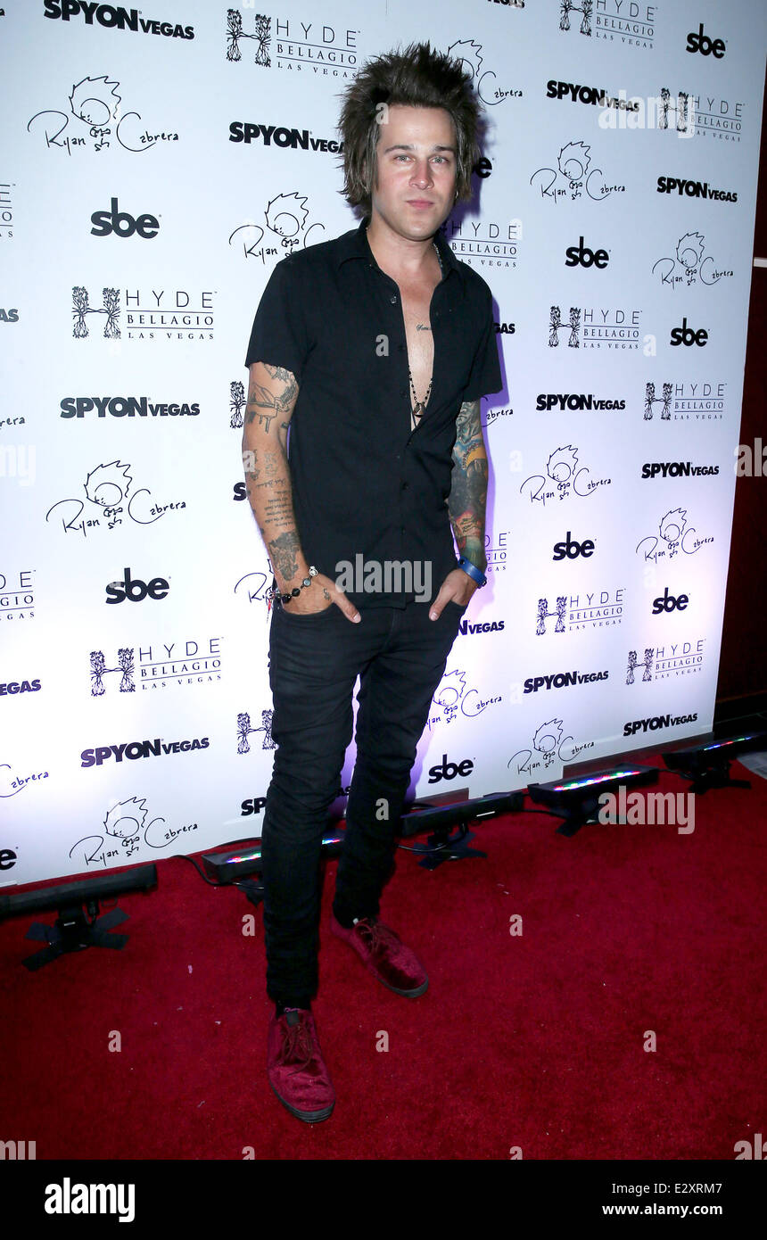 Ryan Cabrera arrives at Hyde Bellagio Las Vegas for a special live ...
