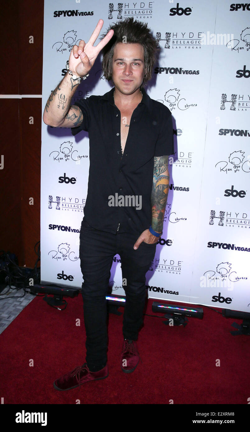 Ryan Cabrera arrives at Hyde Bellagio Las Vegas for a special live ...