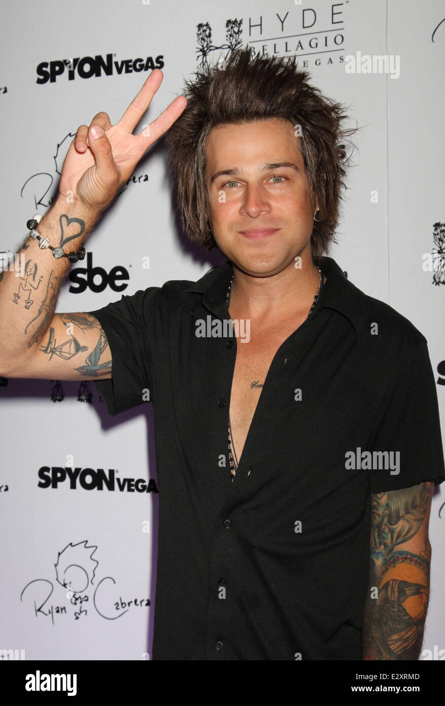 Ryan Cabrera arrives at Hyde Bellagio Las Vegas for a special live ...