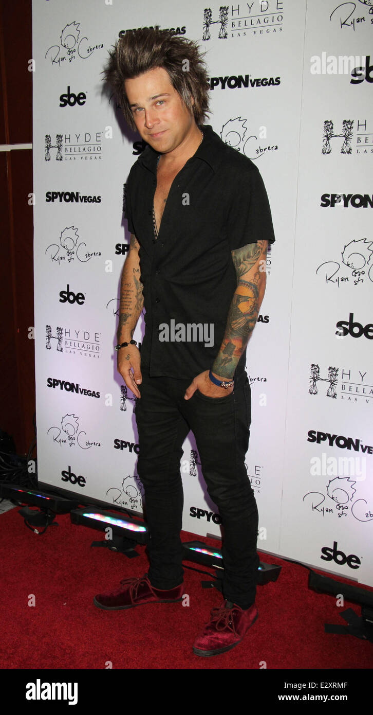 Ryan Cabrera arrives at Hyde Bellagio Las Vegas for a special live ...