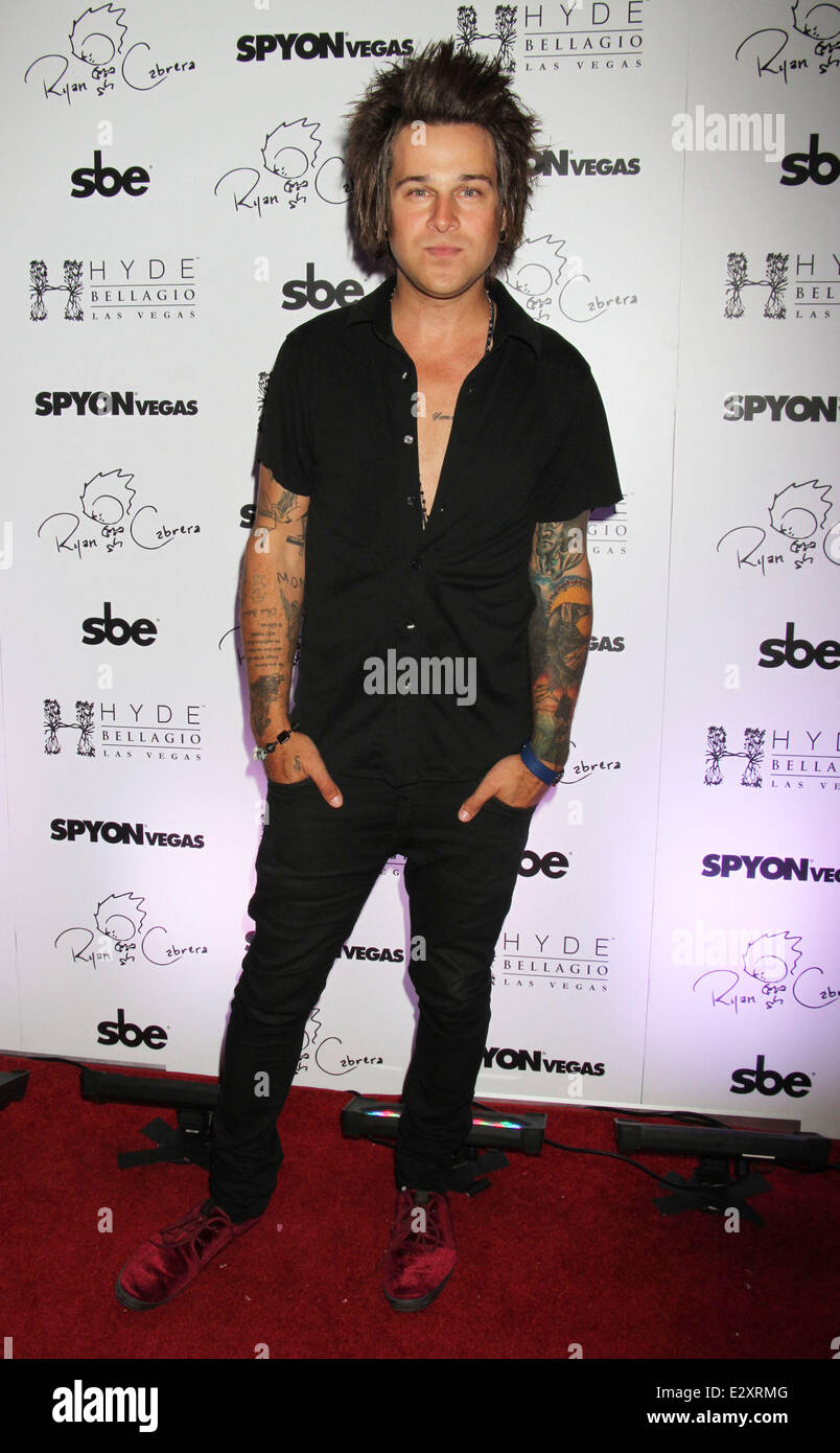 Ryan Cabrera arrives at Hyde Bellagio Las Vegas for a special live ...
