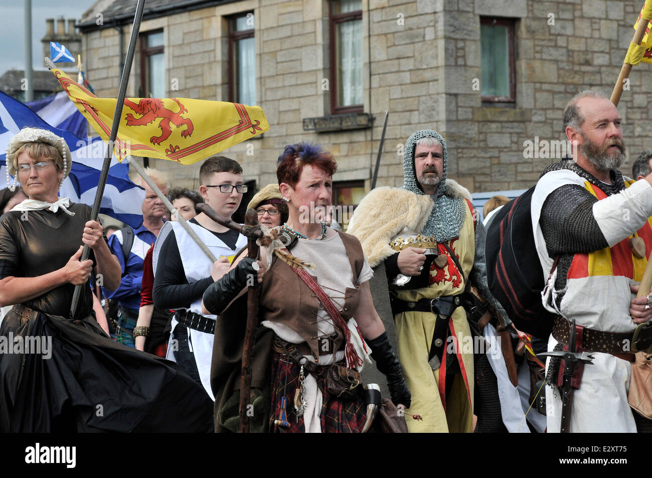 Bannockburn, Scotland, UK. 21st June 2014. Battle of Bannockburn ...