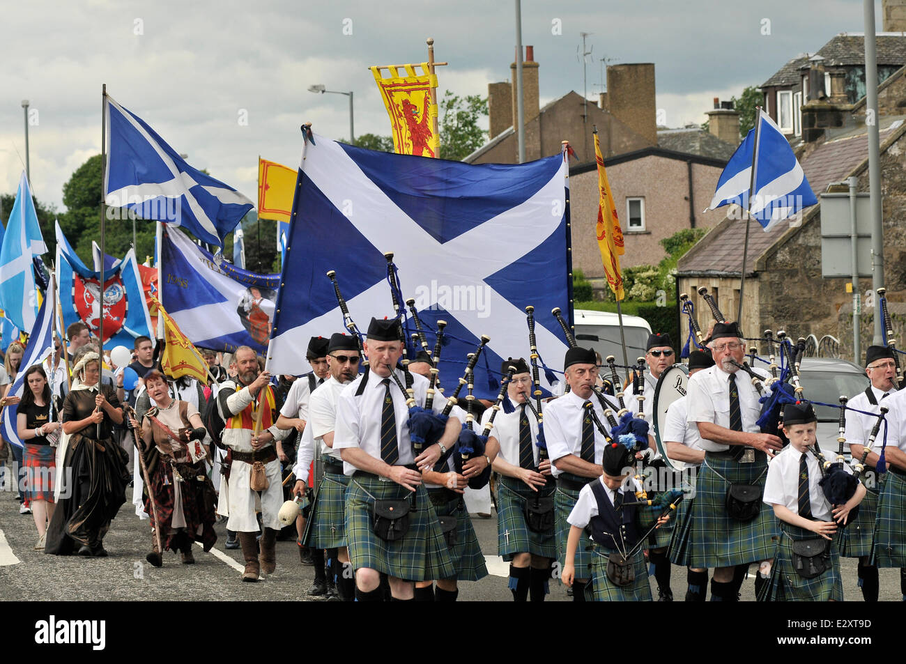 Bannockburn, Scotland, UK. 21st June 2014. Battle of Bannockburn 700th ...