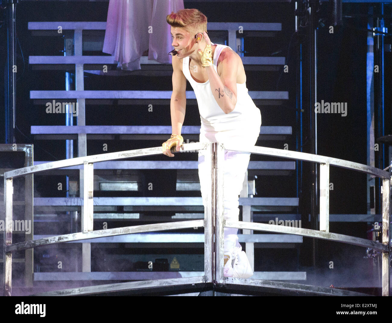 Justin Bieber performs live on stage in the Olympiahall Featuring ...