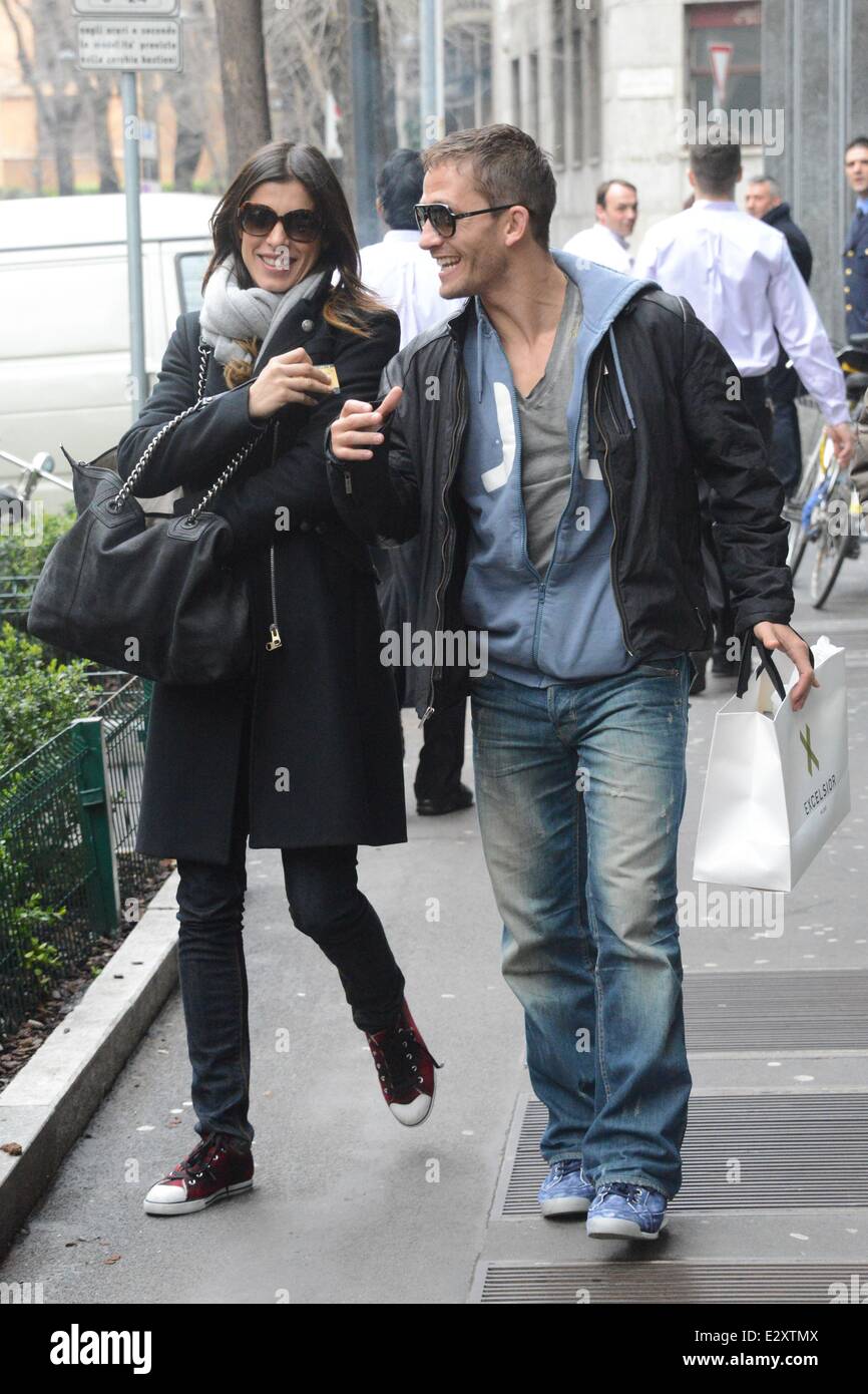 Elisabetta Canalis and new boyfriend Marcus Kowal seen shopping in ...