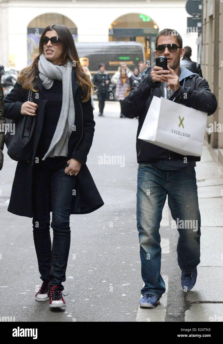 Elisabetta Canalis and new boyfriend Marcus Kowal seen shopping in ...