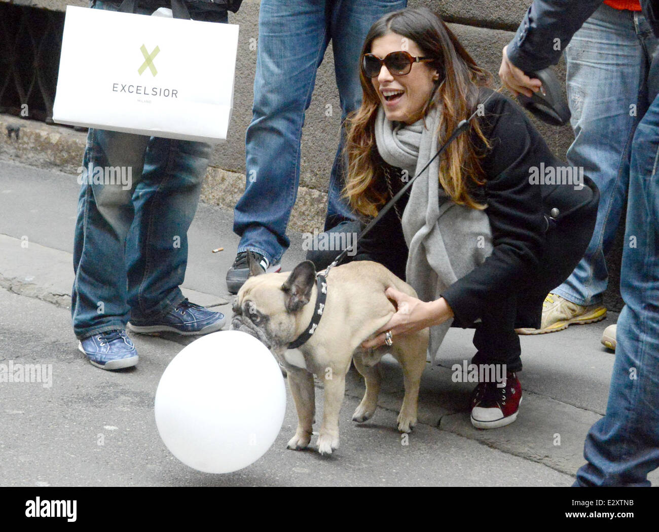 Elisabetta Canalis and new boyfriend Marcus Kowal seen shopping in ...
