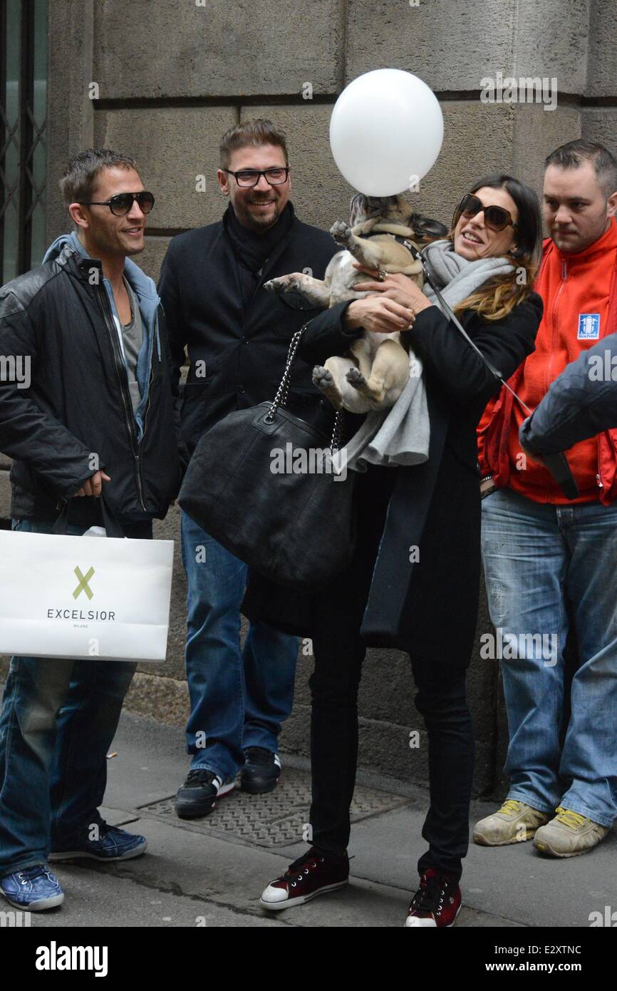Elisabetta Canalis and new boyfriend Marcus Kowal seen shopping in ...