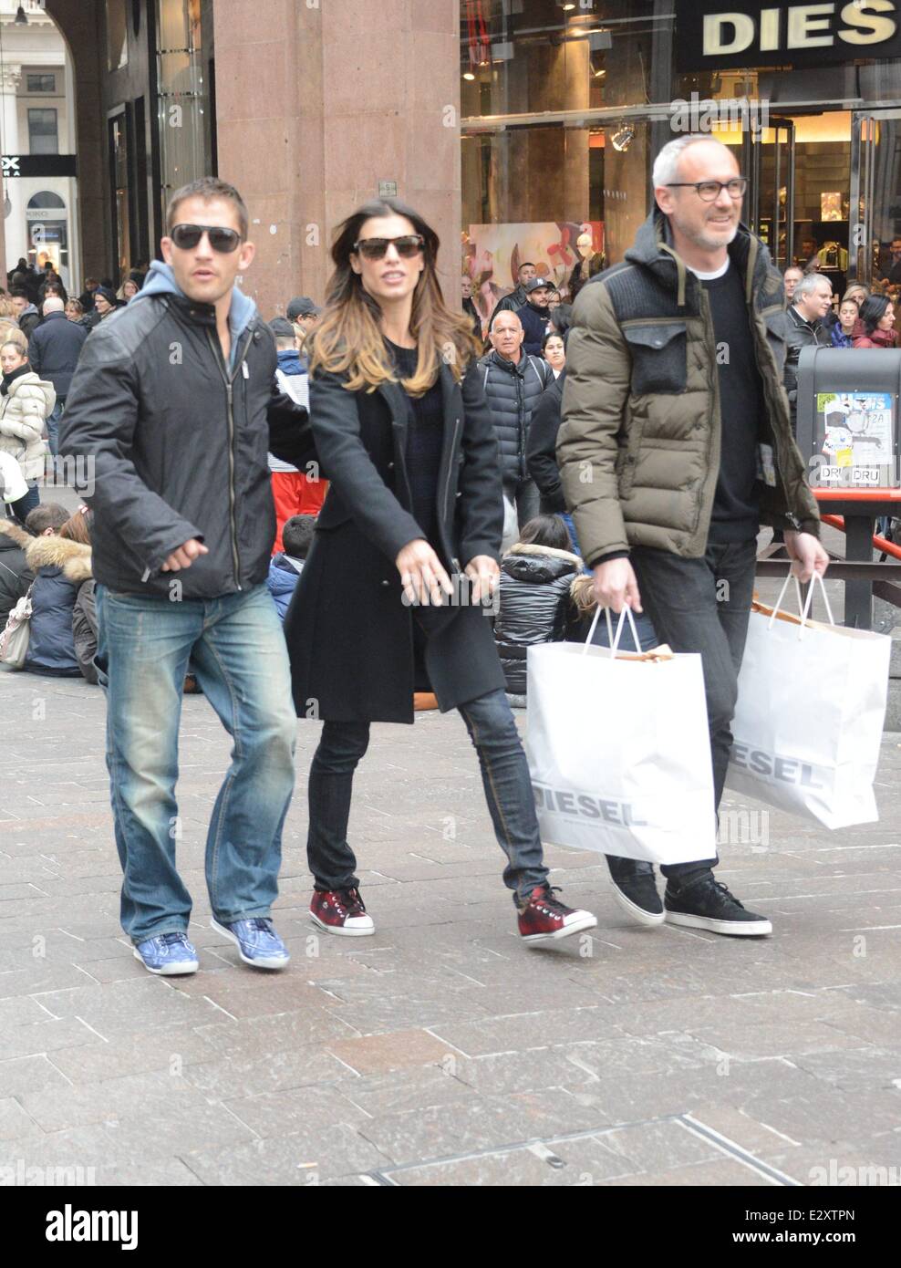 Elisabetta Canalis and new boyfriend Marcus Kowal seen shopping in ...