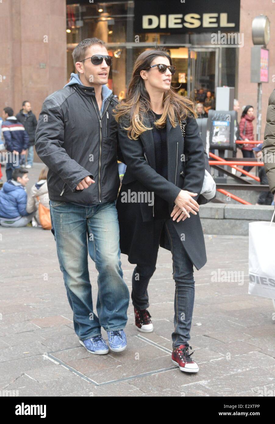 Elisabetta Canalis and new boyfriend Marcus Kowal seen shopping in ...