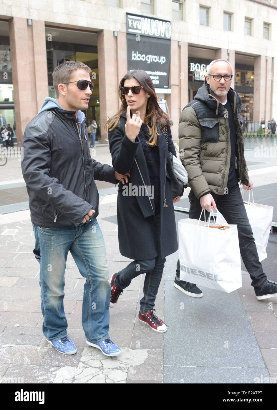 Elisabetta Canalis and new boyfriend Marcus Kowal seen shopping in ...