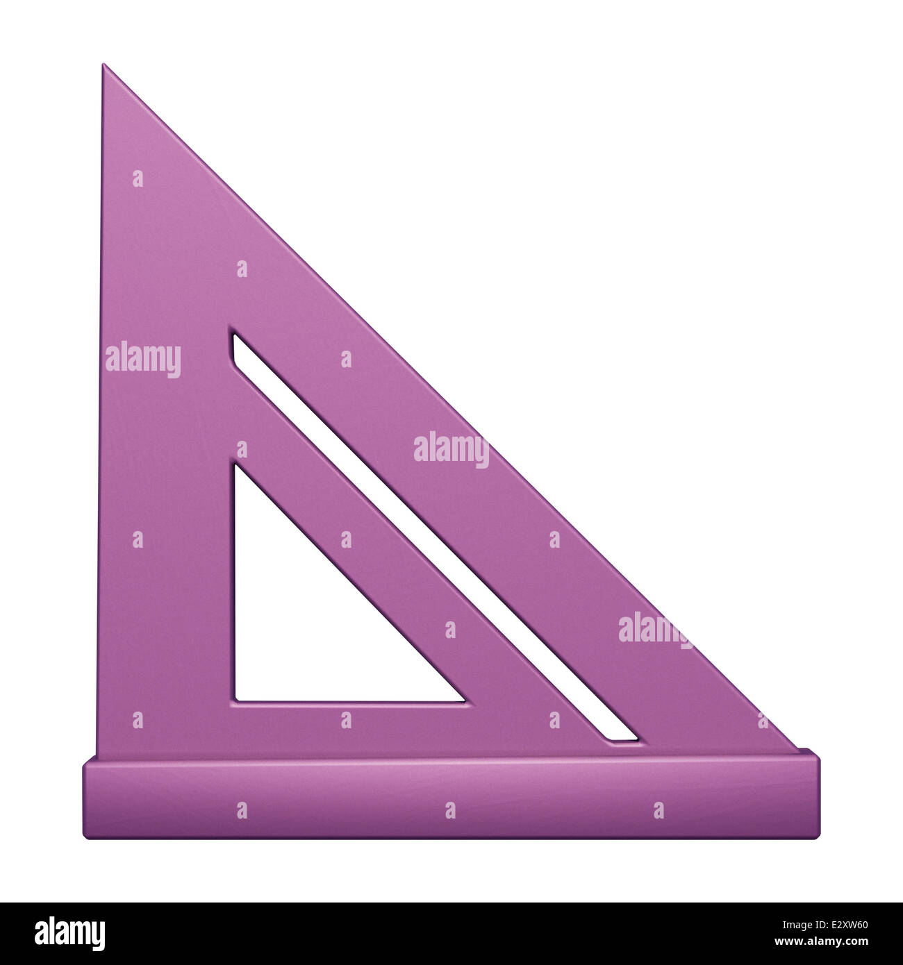 3D digital render of a triangle isolated on white background Stock ...