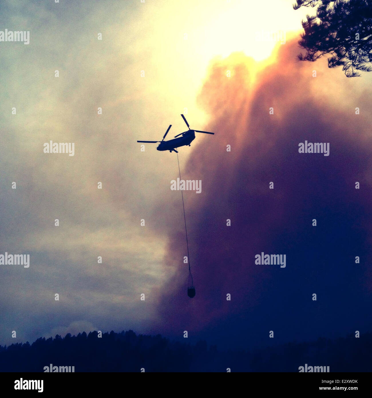 The Slide Fire in the Coconino National Forest burned across Oak Creek ...