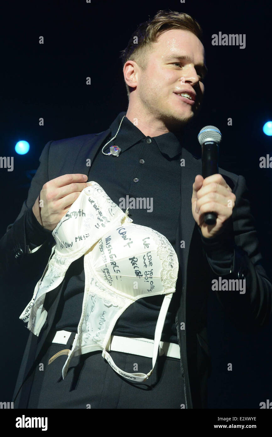 Olly Murs performs at The O2 Featuring: Olly Murs Where: Dublin, Ireland When: 01 Apr 2013 Stock ...