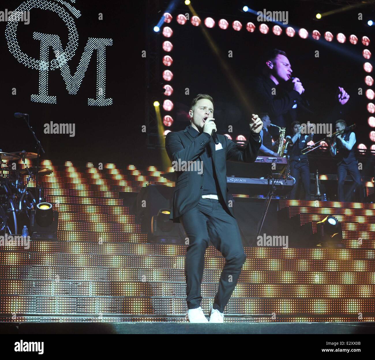 Olly Murs performs live at the O2 Arena for the first of his two sold ...