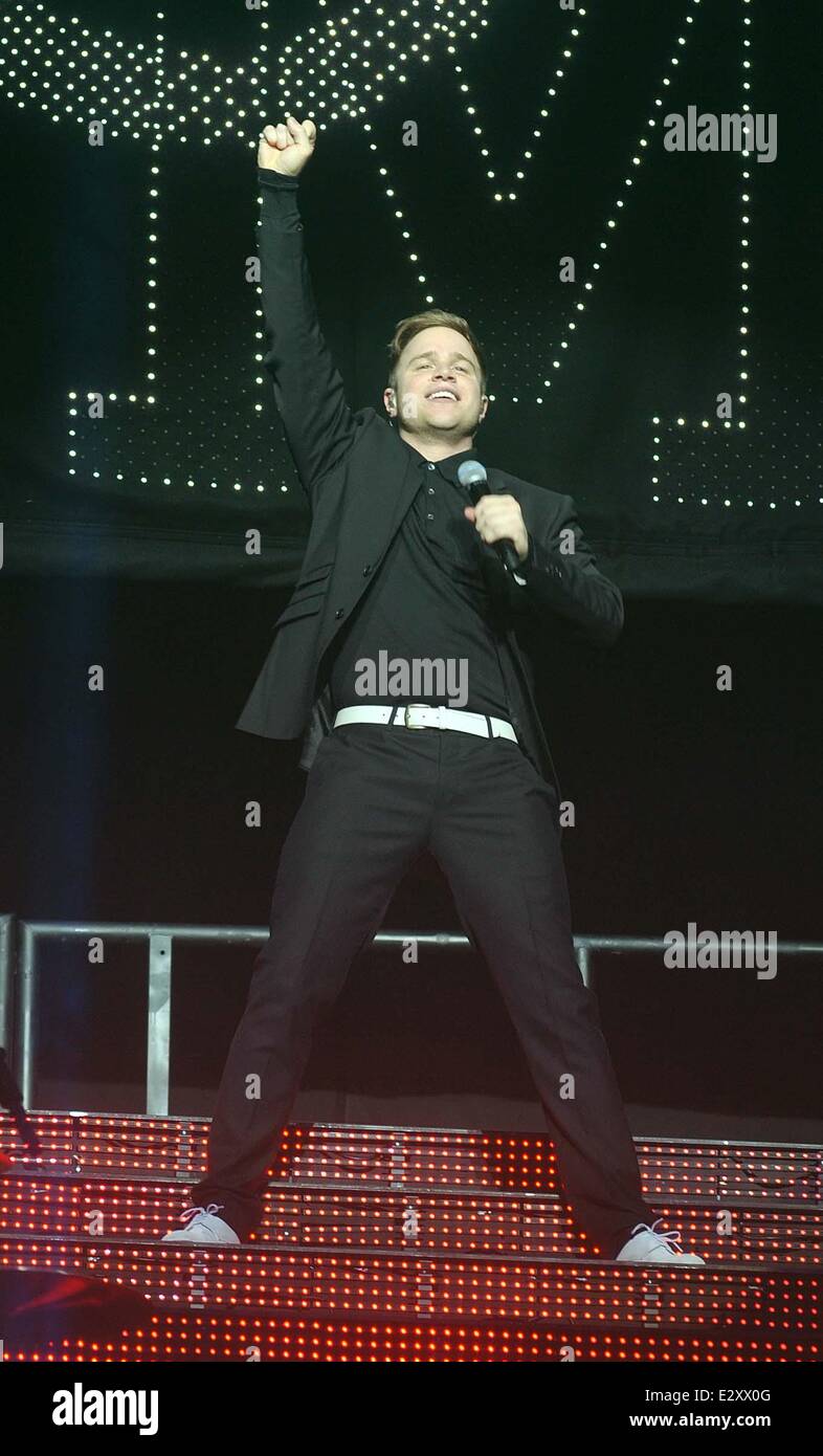 Olly Murs performs live at the O2 Arena for the first of his two sold ...