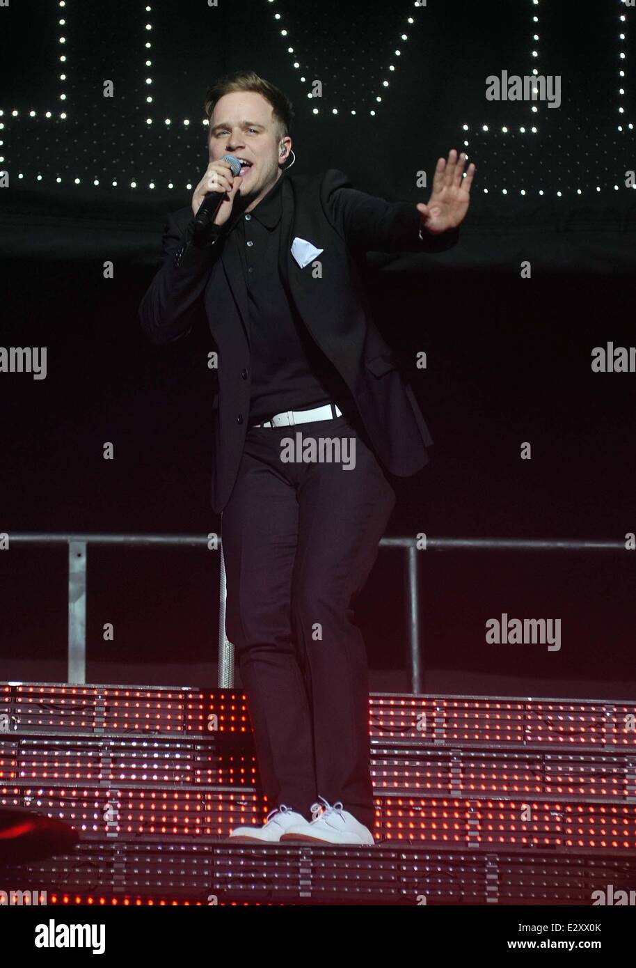 Olly Murs performs live at the O2 Arena for the first of his two sold ...