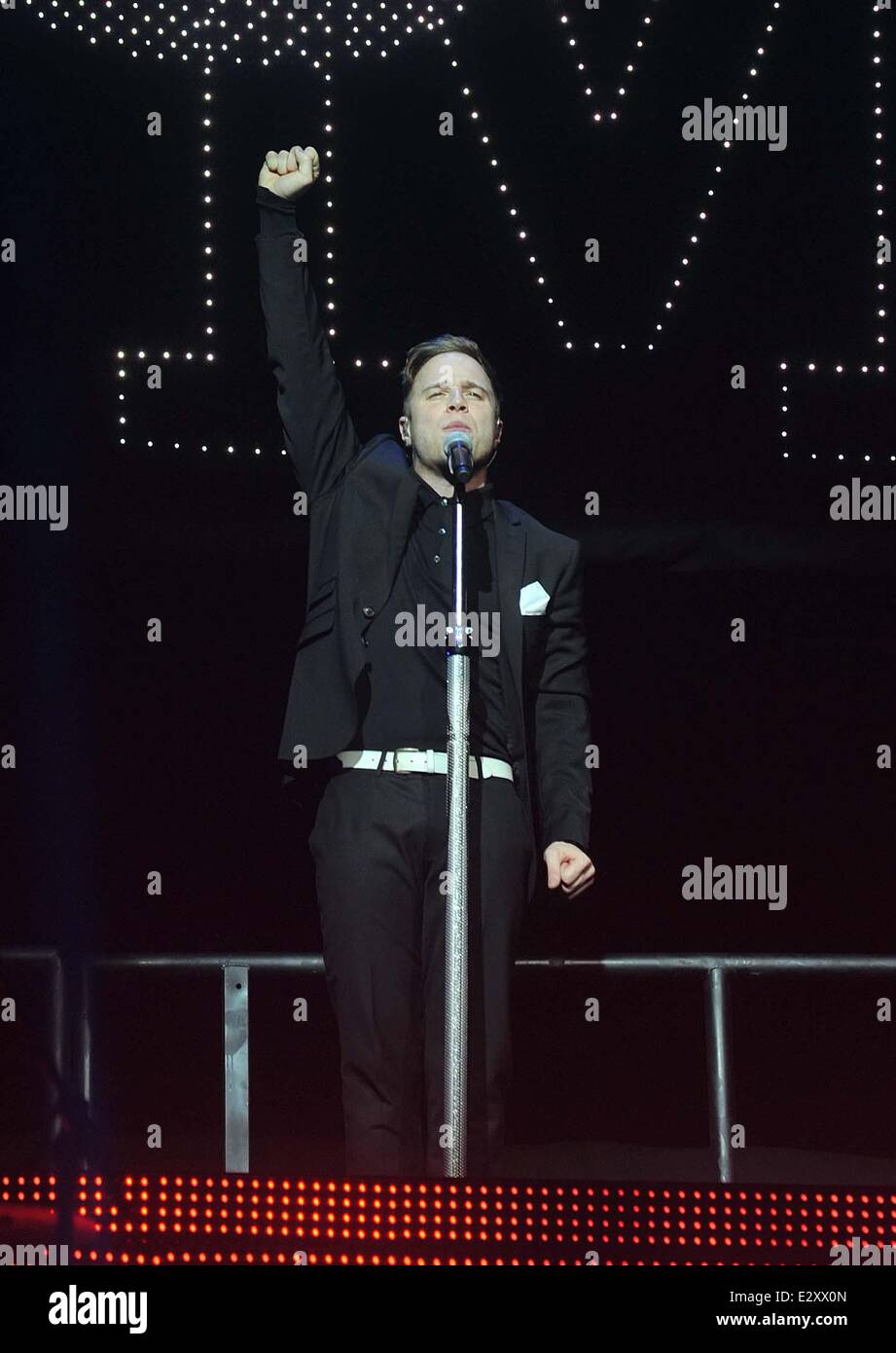 Olly Murs performs live at the O2 Arena for the first of his two sold ...
