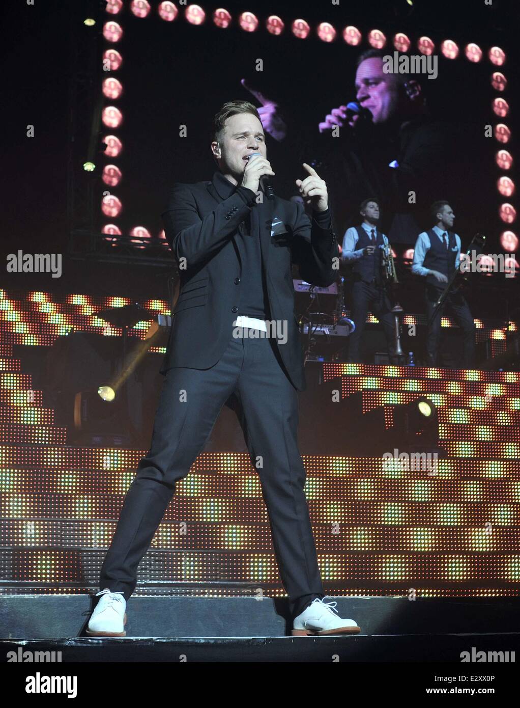 Olly Murs performs live at the O2 Arena for the first of his two sold out shows Featuring: Olly ...