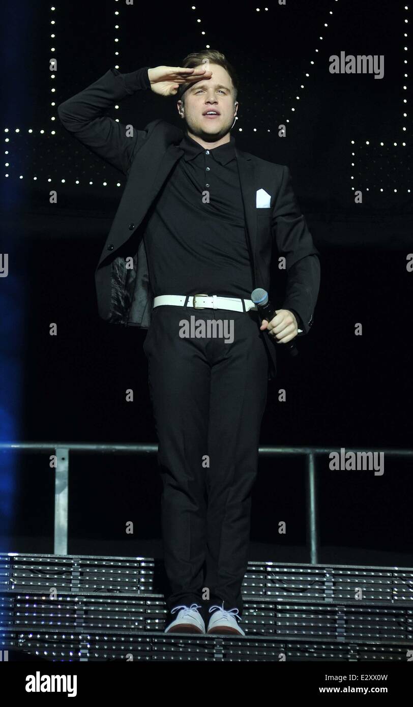 Olly Murs performs live at the O2 Arena for the first of his two sold ...