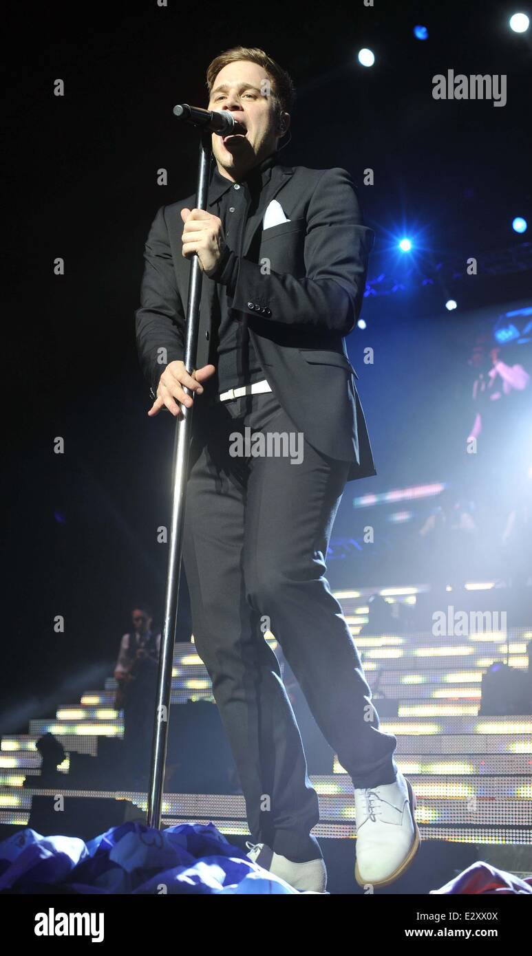 Olly Murs performs live at the O2 Arena for the first of his two sold ...