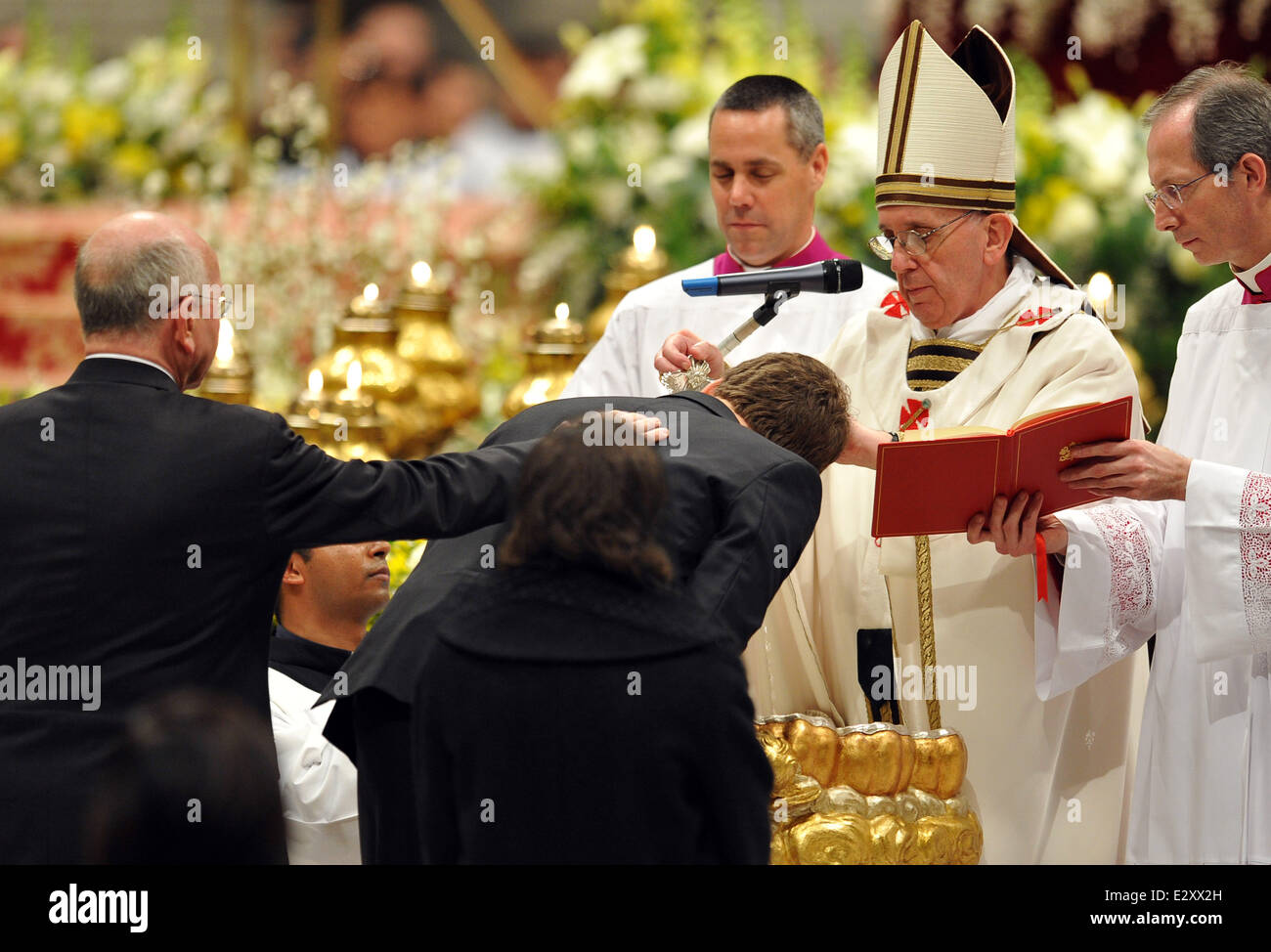 Pope Francis I celebrates the Easter vigil Featuring: Pope Francis I ...