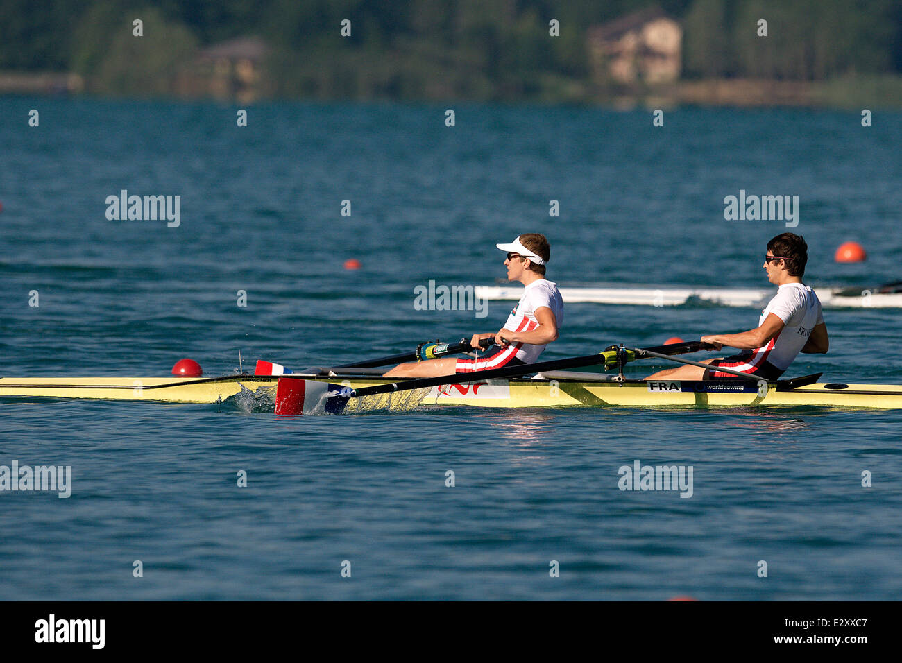 Aiguebelette, France. 21st June, 2014. FISA World Rowing Cup. The ...