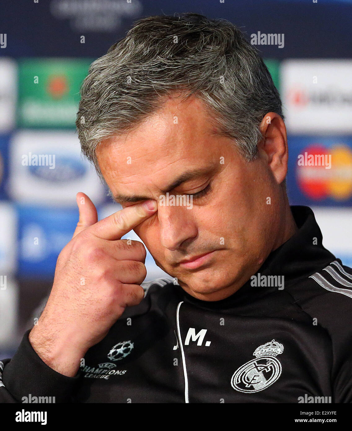 Jose Mourinho Head coach of Real Madrid football club attends a press ...