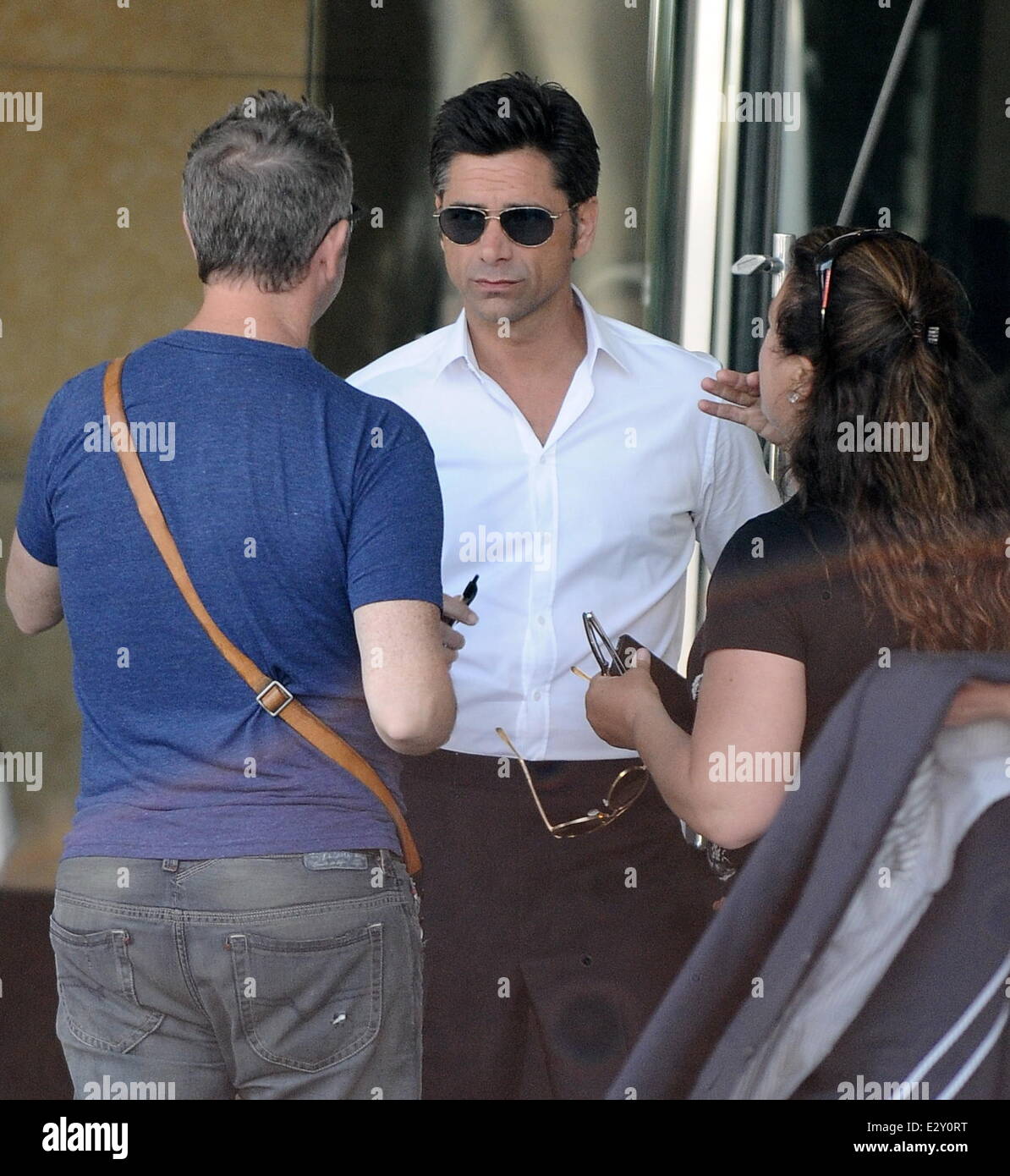 John Stamos seen taping the pilot of his new tv show 'I Am Victor' at ...