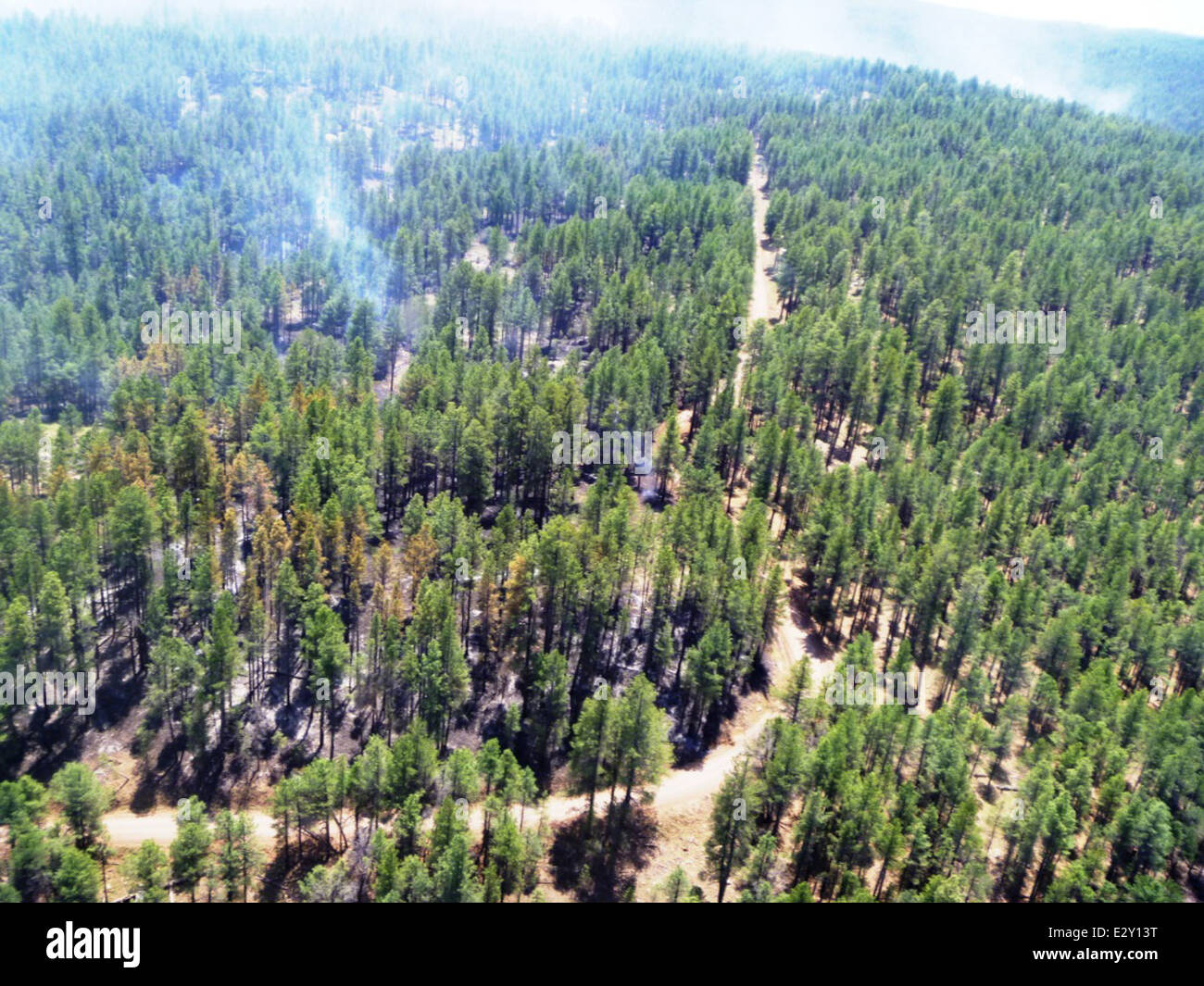 Aerial images from the Slide Fire in 2014 capture the scale and impact ...
