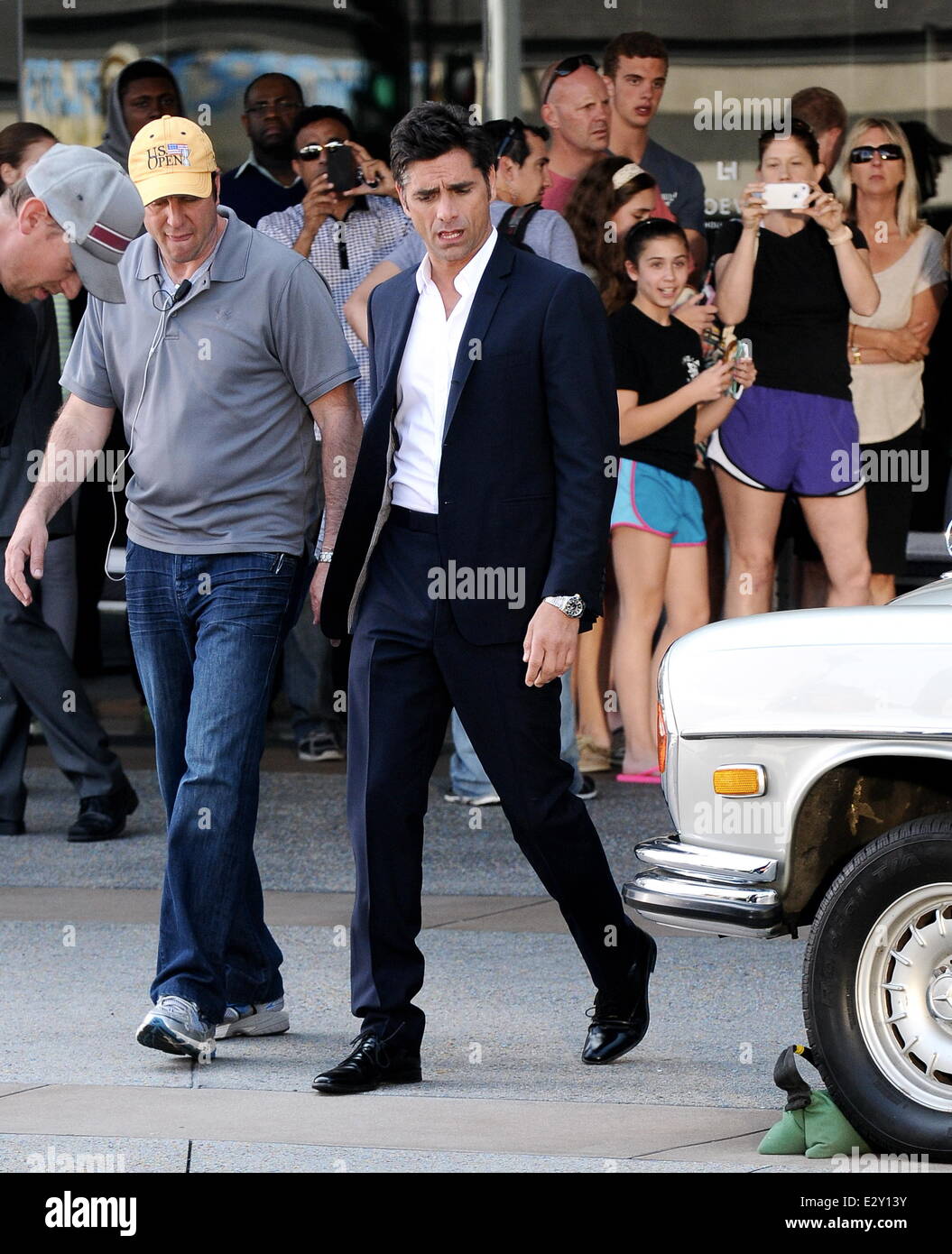 John Stamos seen taping the pilot of his new tv show 'I Am Victor' at ...