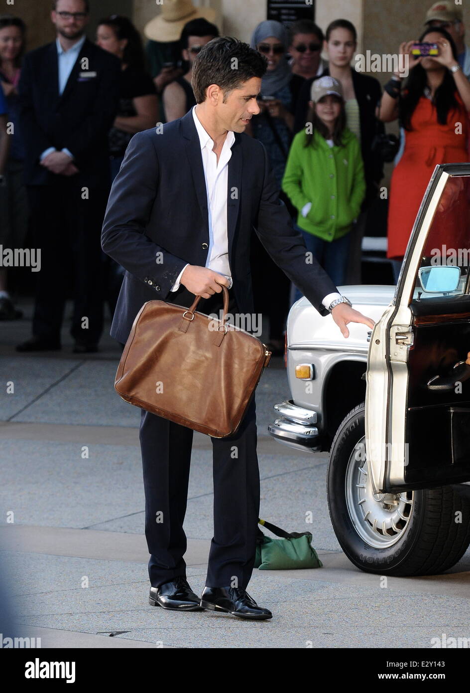John Stamos seen taping the pilot of his new tv show 'I Am Victor' at ...