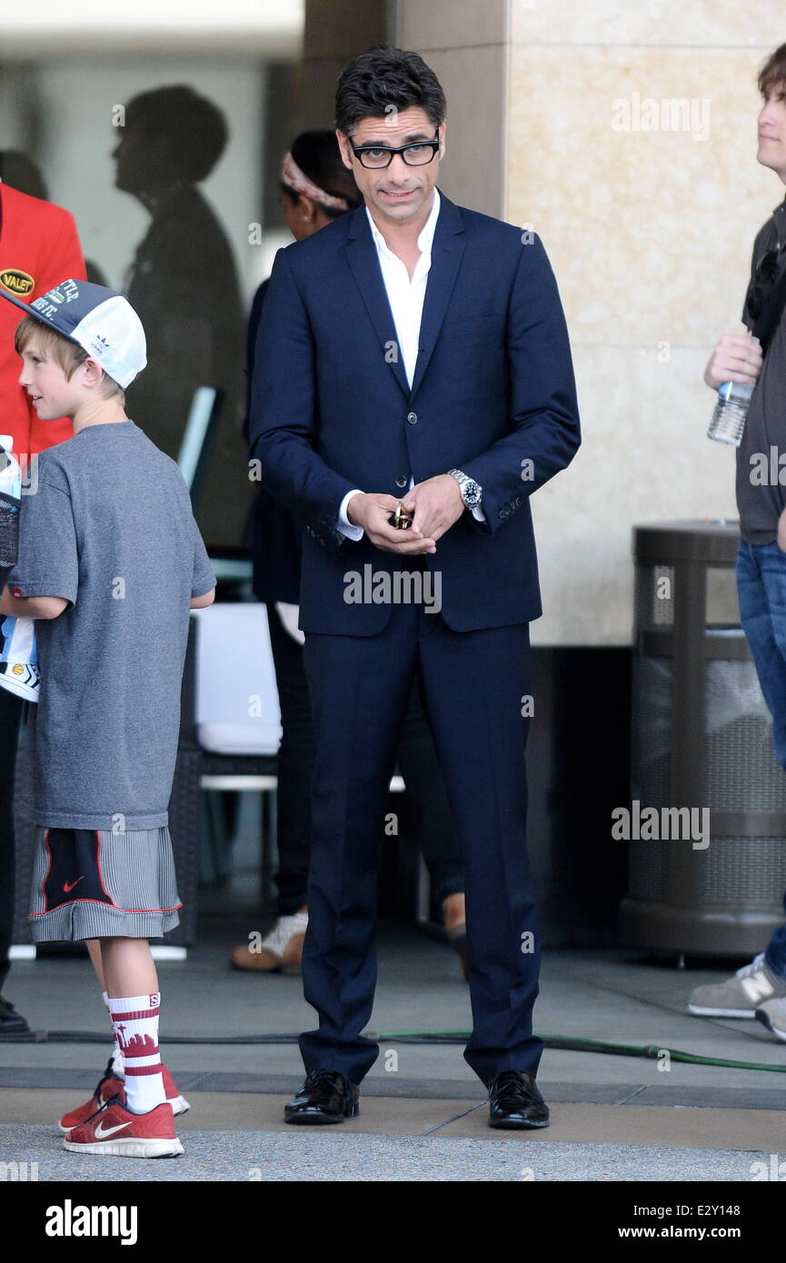 John Stamos seen taping the pilot of his new tv show 'I Am Victor' at ...