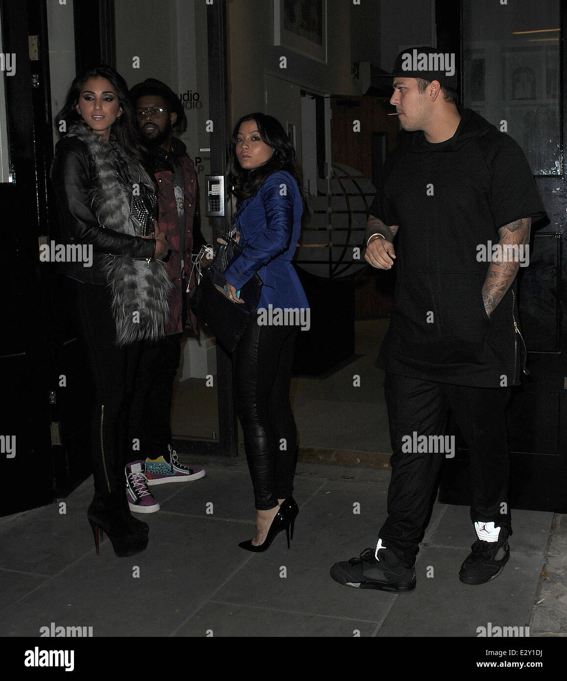 Rob Kardashian enjoys a night out with a female companion and some ...