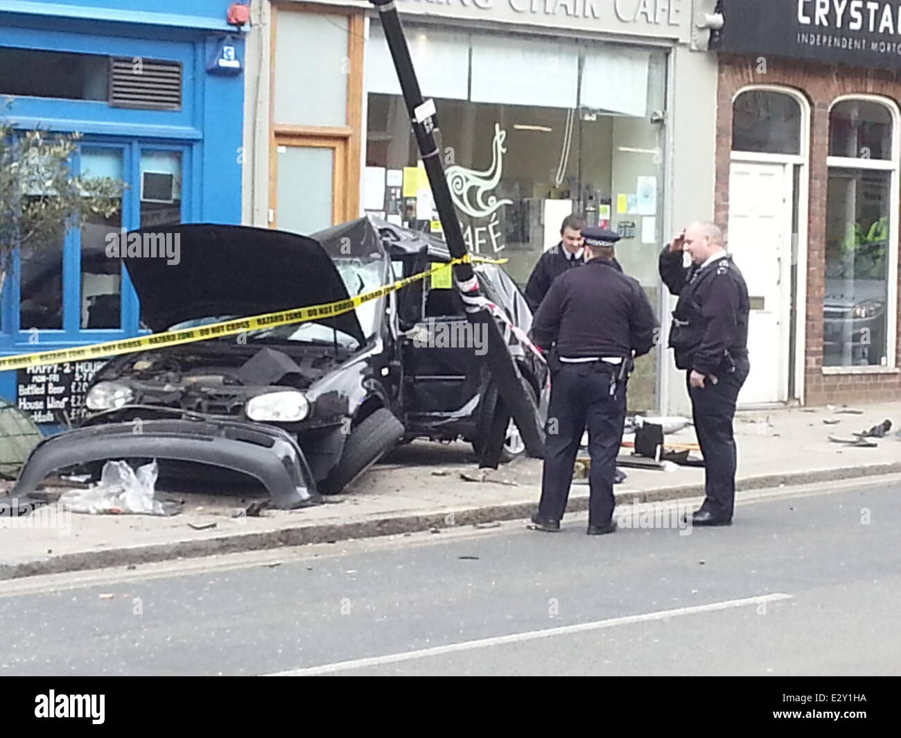 A man has miraculously walked away from a horrendous crash in Crouch ...