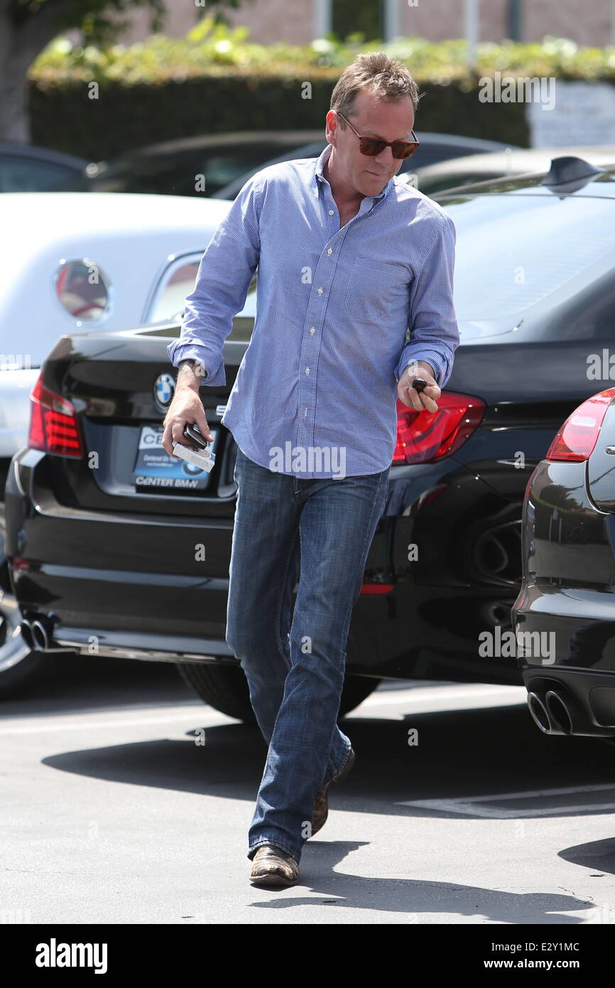 Keifer Sutherland seen going for lunch at Fred Segal in West Hollywood ...
