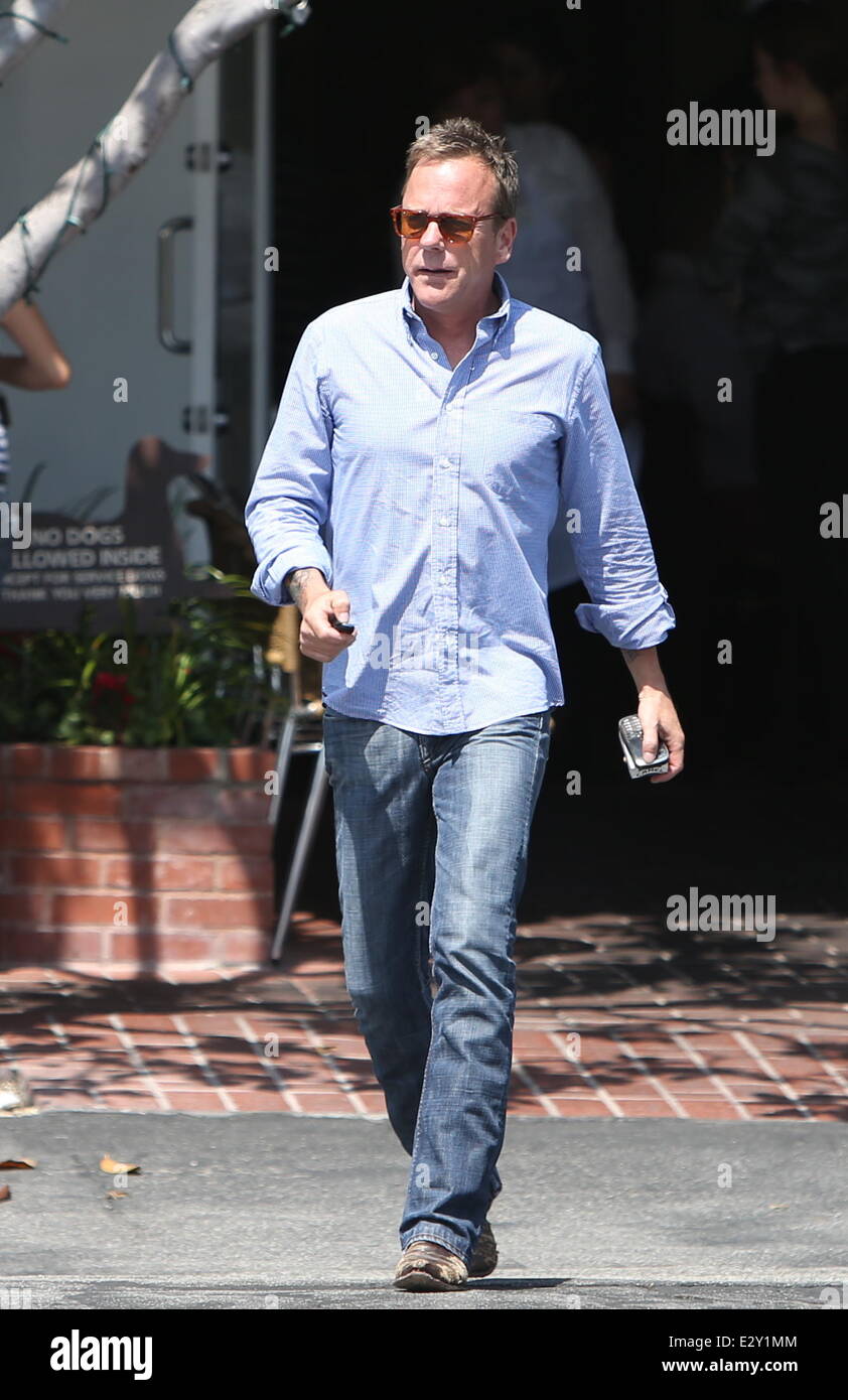 Keifer Sutherland seen going for lunch at Fred Segal in West Hollywood ...