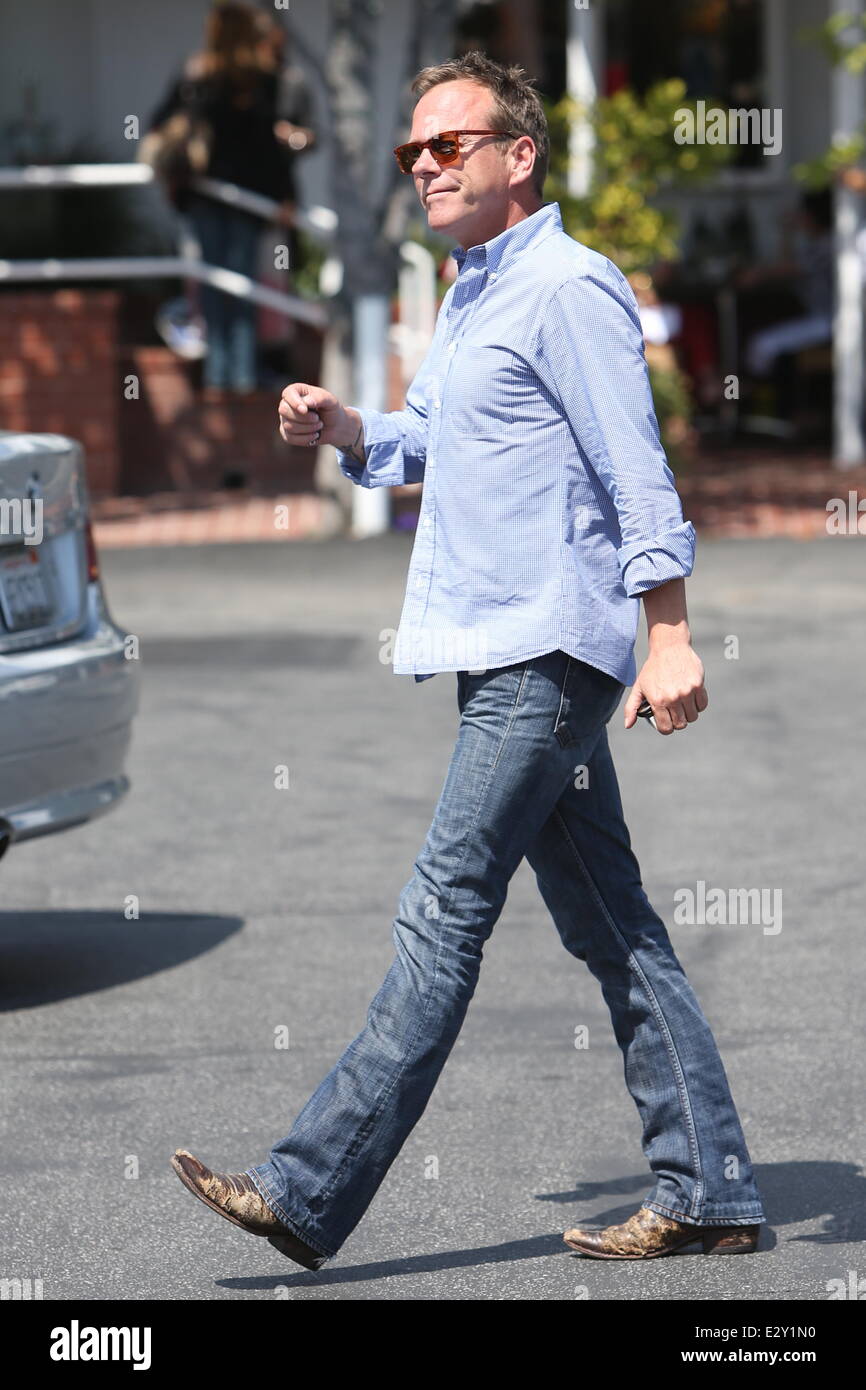 Keifer Sutherland seen going for lunch at Fred Segal in West Hollywood ...