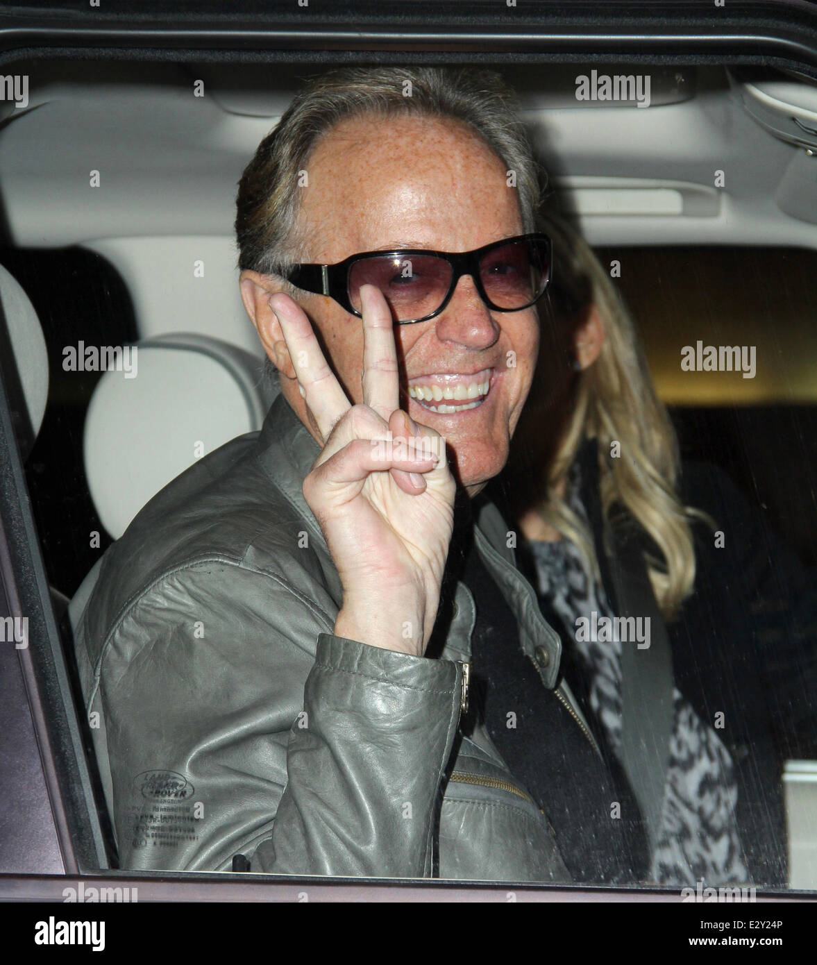 Jane and Peter Fonda leaving Craig's restaurant Featuring: Peter Fonda ...