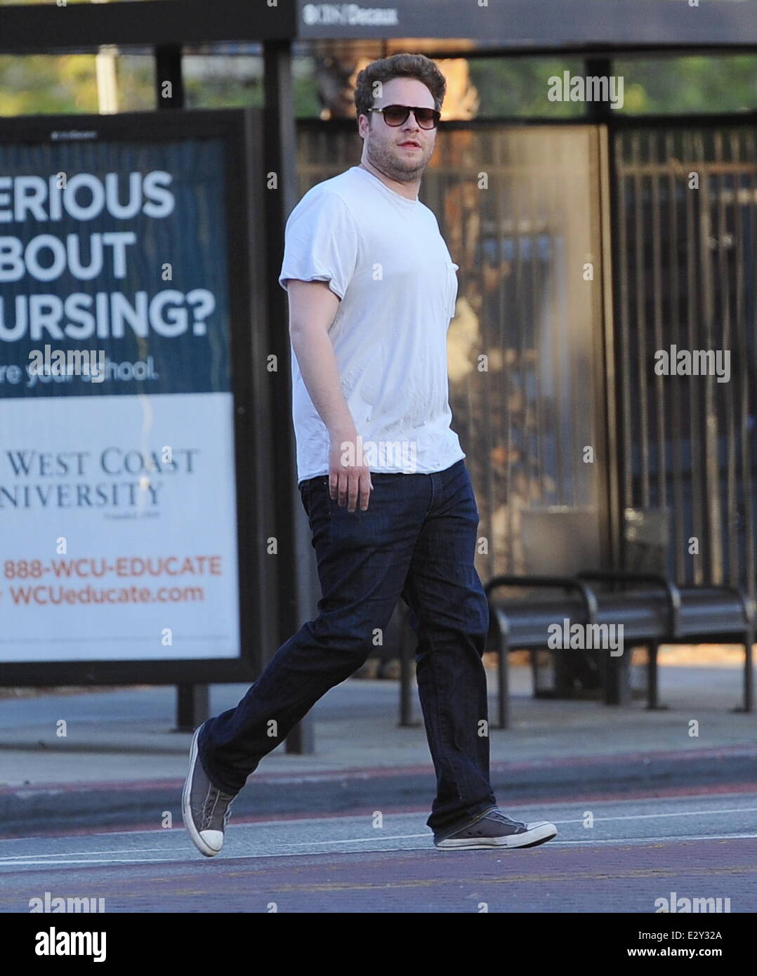 Actors on the set of 'Townies' filming on location in Los Angeles ...