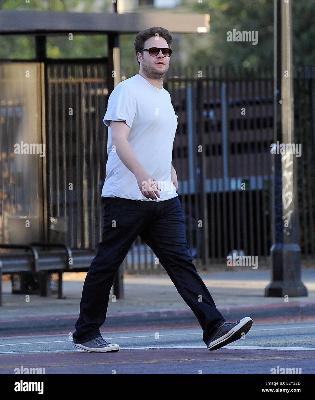Actors on the set of 'Townies' filming on location in Los Angeles ...