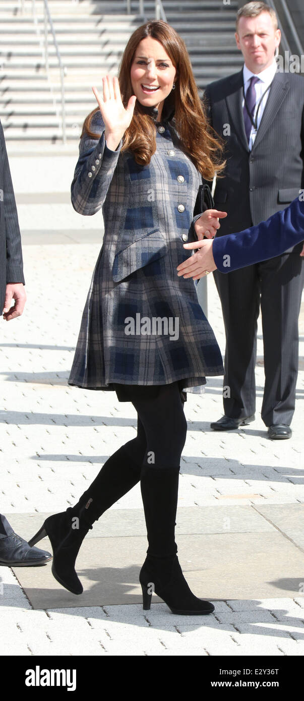 The Duke and Duchess of Cambridge attend the launch of a new coaching ...