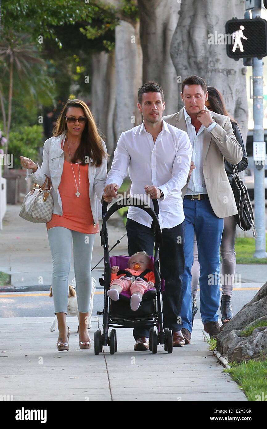 Michelle Heaton, Hugh Hanley and their daughter Faith Michelle Hanley ...