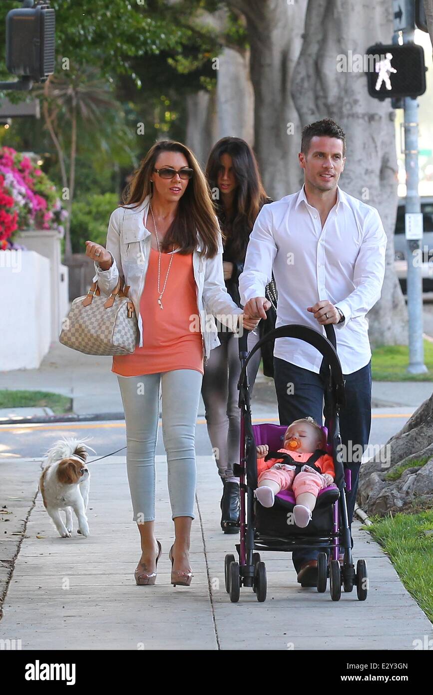 Michelle Heaton, Hugh Hanley and their daughter Faith Michelle Hanley ...