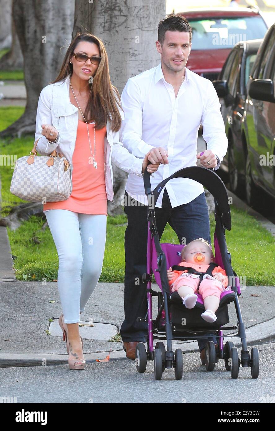 Michelle Heaton, Hugh Hanley and their daughter Faith Michelle Hanley ...