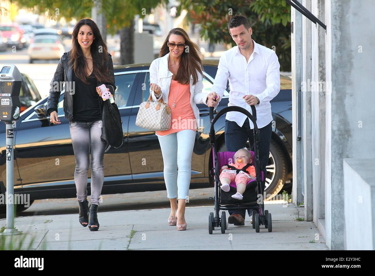 Michelle Heaton, Hugh Hanley and their daughter Faith Michelle Hanley ...